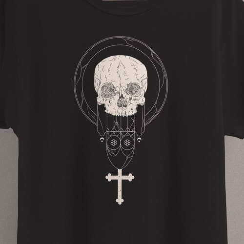 Memento Mori Shirt Human Skull T-shirt Macabre Atheist - Etsy
