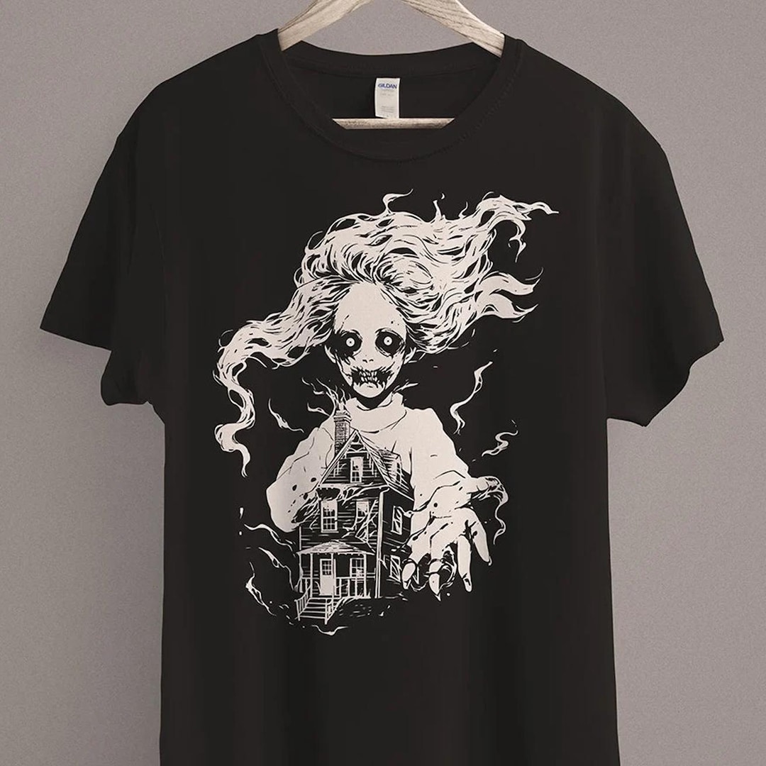 Ghost Haunted House T-shirt | Halloween Shirt | Spooky Season Clothing ...