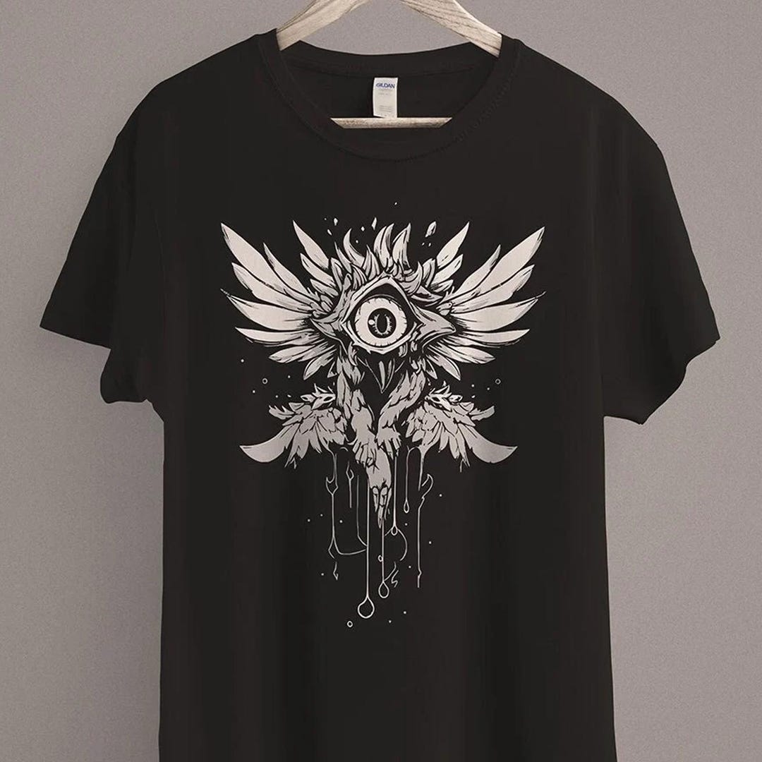 Weirdcore Eyeball T-shirt | Dreamcore Aesthetic | Grunge Clothing ...