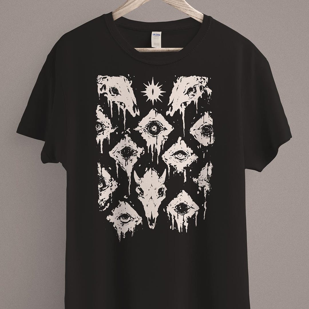 Trippy Vulture Culture T-shirt | Goblincore Aesthetic | Occult Pagan ...