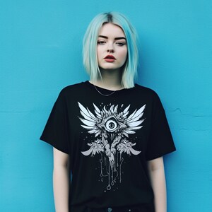 Weirdcore Eyeball T-shirt | Dreamcore Aesthetic | Grunge Clothing ...