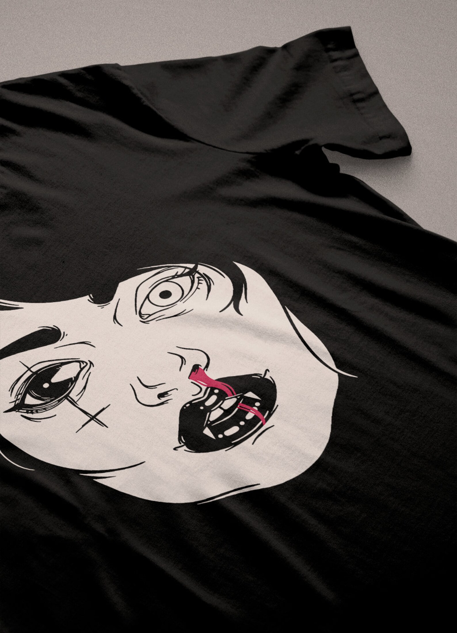 Vampire Fangs T-shirt Gothic Clothing Goth Shirt Graphic - Etsy