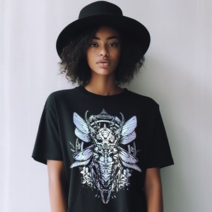 Dark Cottagecore Cicada T-shirt | Insect Bug Shirt | Entomology ...