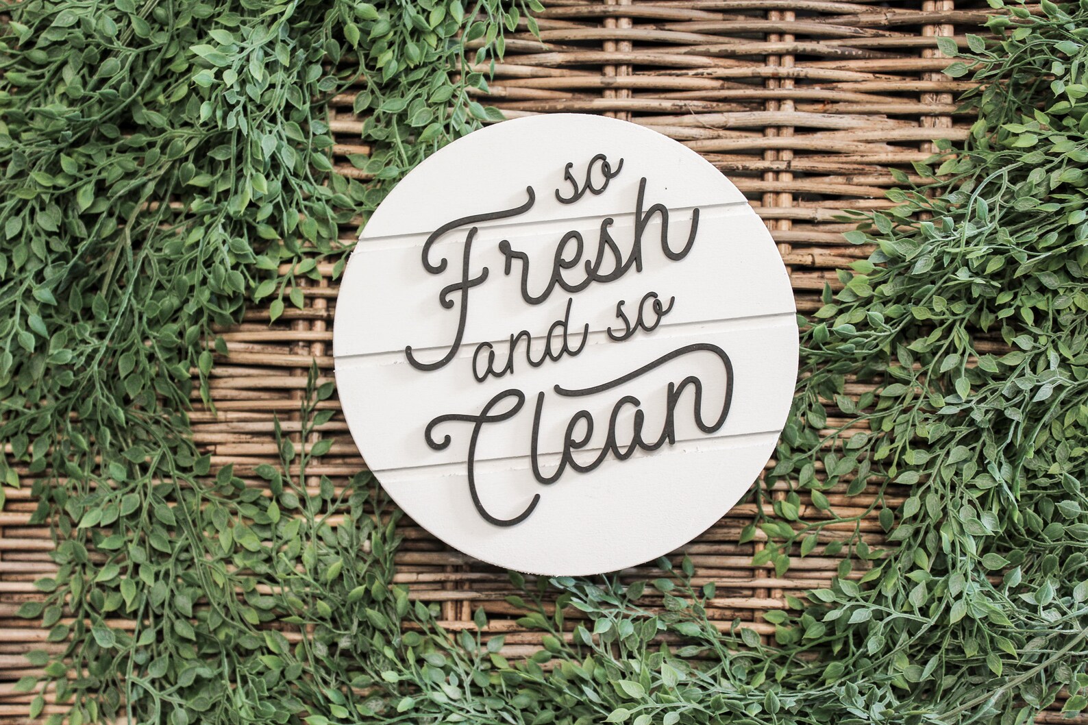 So Fresh & so Clean Bathroom Sign Farmhouse Bathroom Sign - Etsy