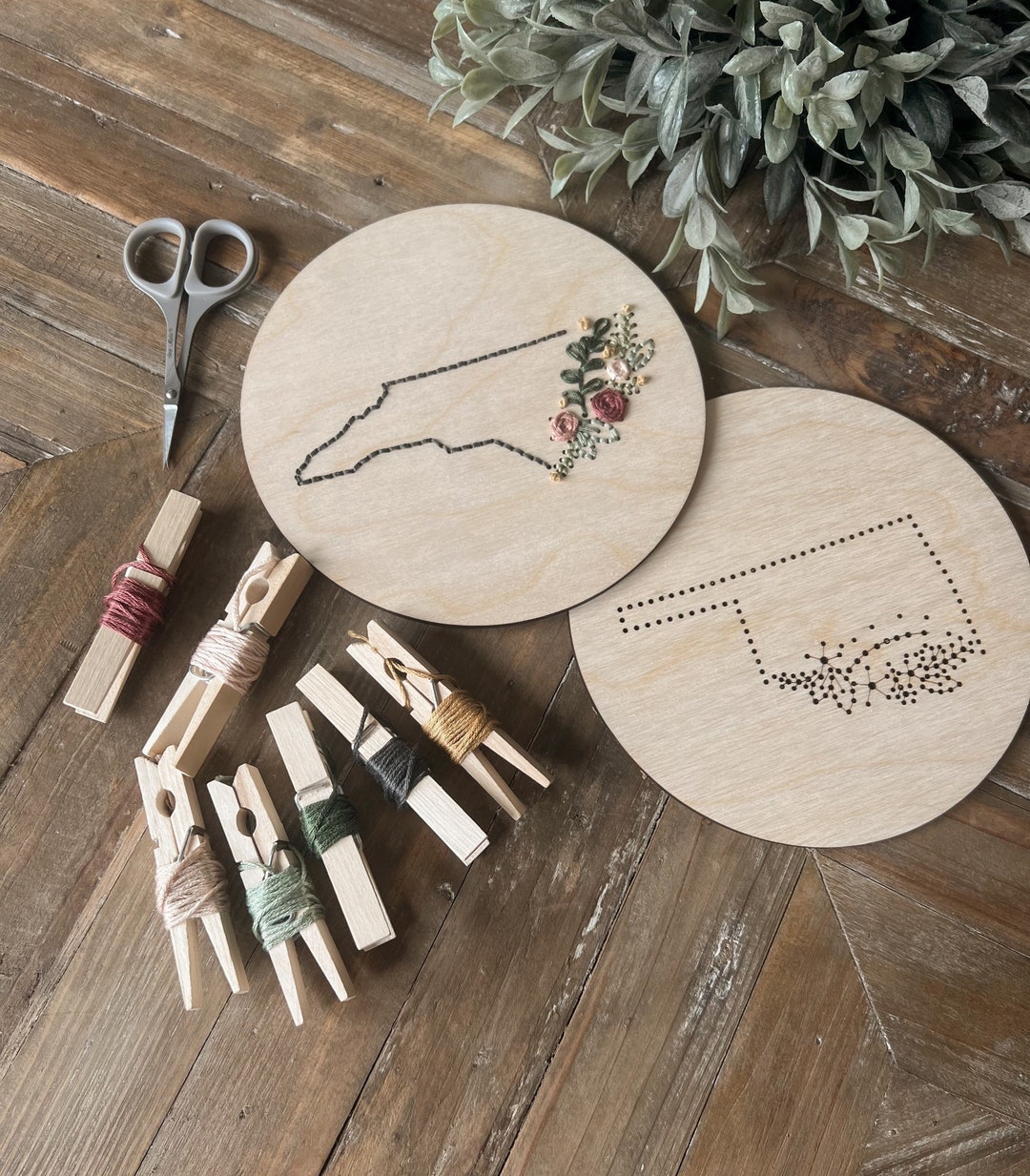 Embroidered State DIY Kit, DIY Embroidery Kit, Embroidery Gift ...