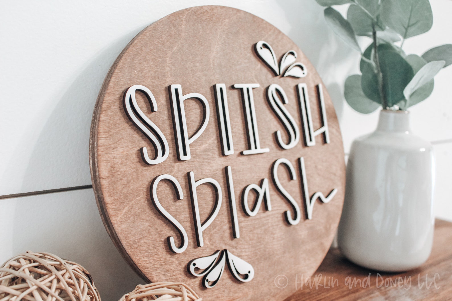 Splish Splash Sign Bathroom Sign Farmhouse Bathroom Sign - Etsy