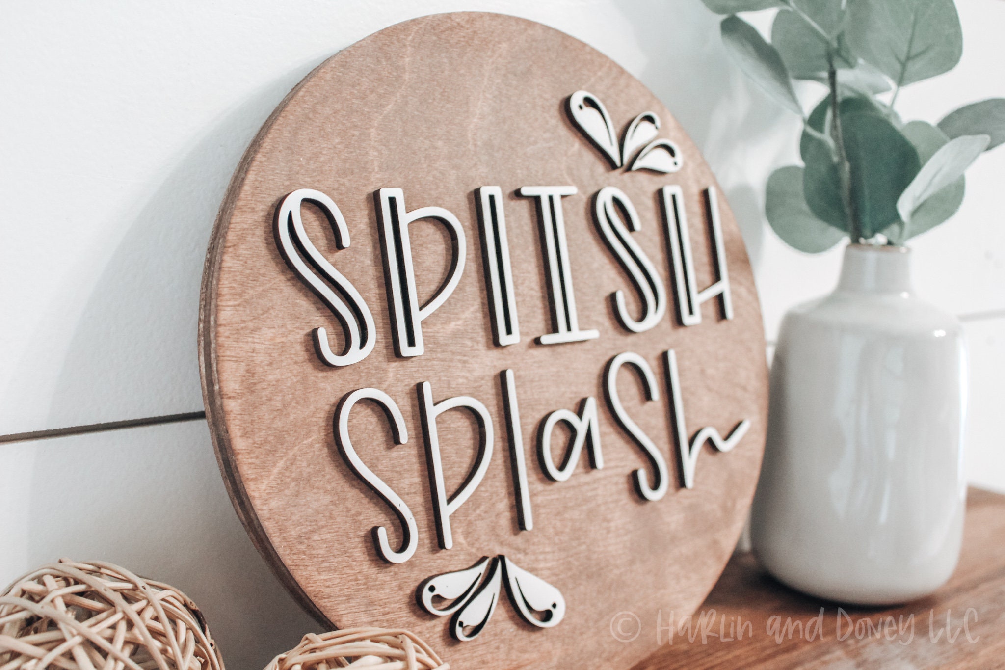 Splish Splash Sign Bathroom Sign Farmhouse Bathroom Sign - Etsy