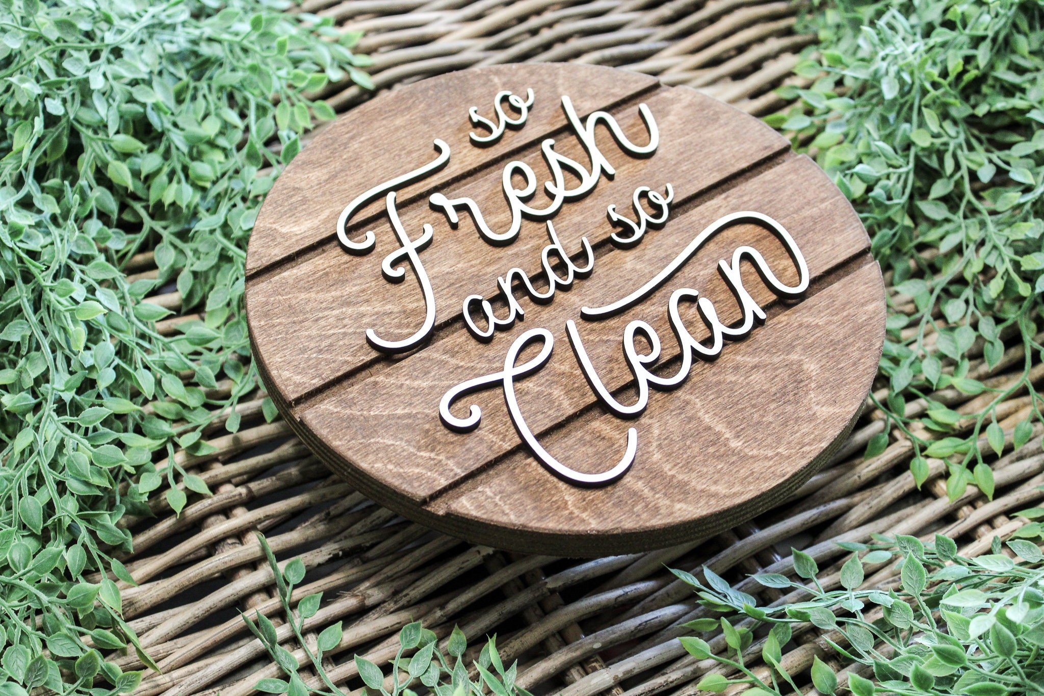 So Fresh & so Clean Bathroom Sign Farmhouse Bathroom Sign - Etsy