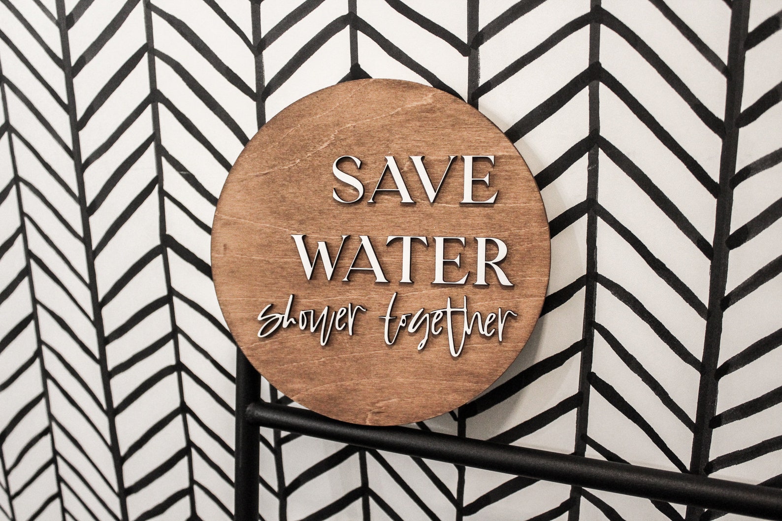Save Water Shower Together Sign Bathroom Sign Farmhouse Etsy