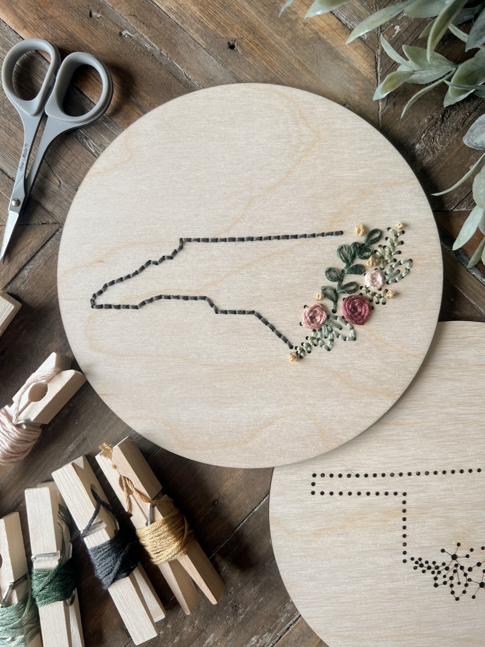 Embroidered State DIY Kit, DIY Embroidery Kit, Embroidery Gift ...