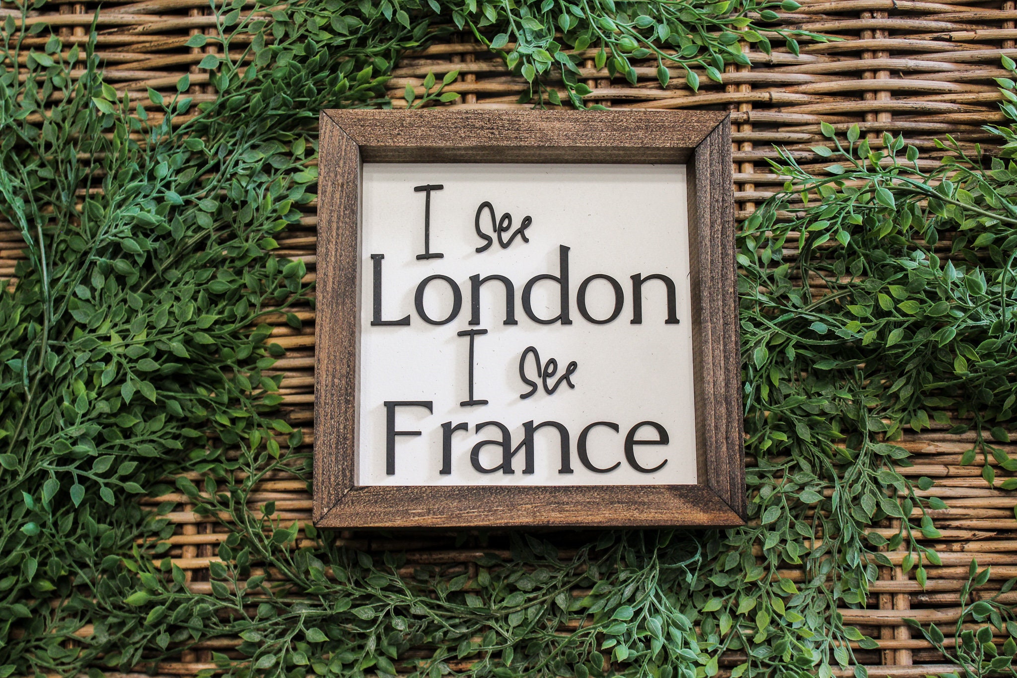 I See London I See France Mini Bathroom Sign Farmhouse - Etsy