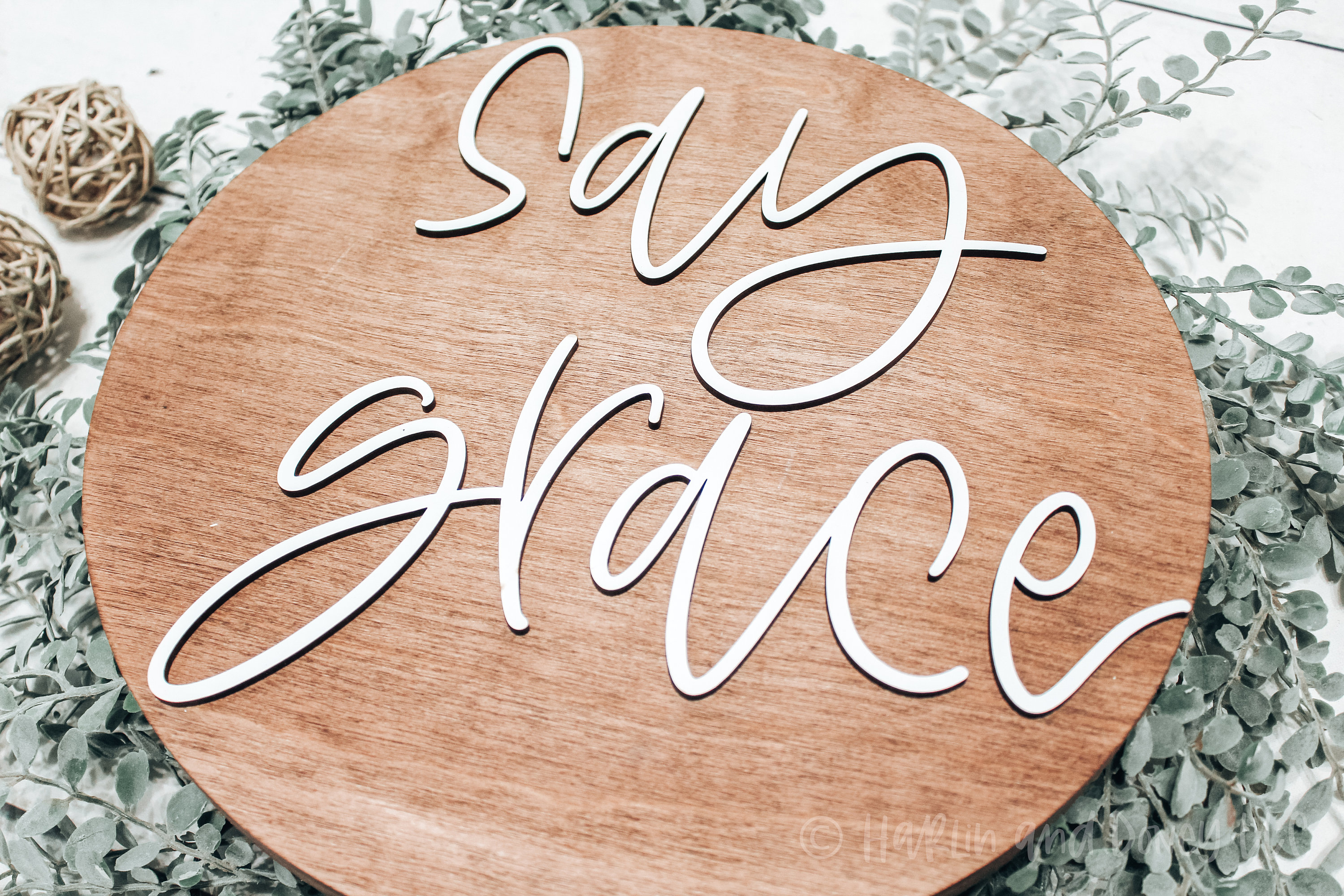 Say Grace Wood Sign Farmhouse Decor Kitchen Wall Sign - Etsy