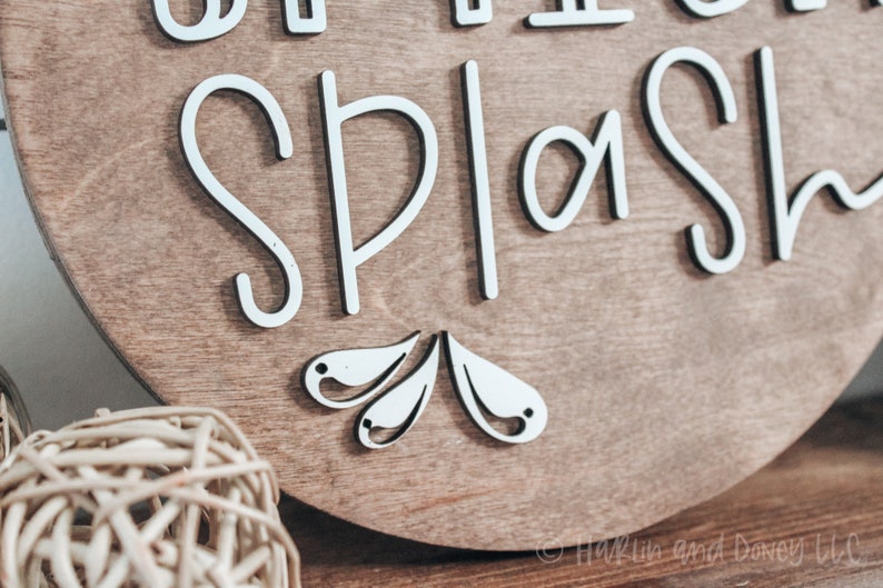 Splish Splash Sign Bathroom Sign Farmhouse Bathroom Sign - Etsy