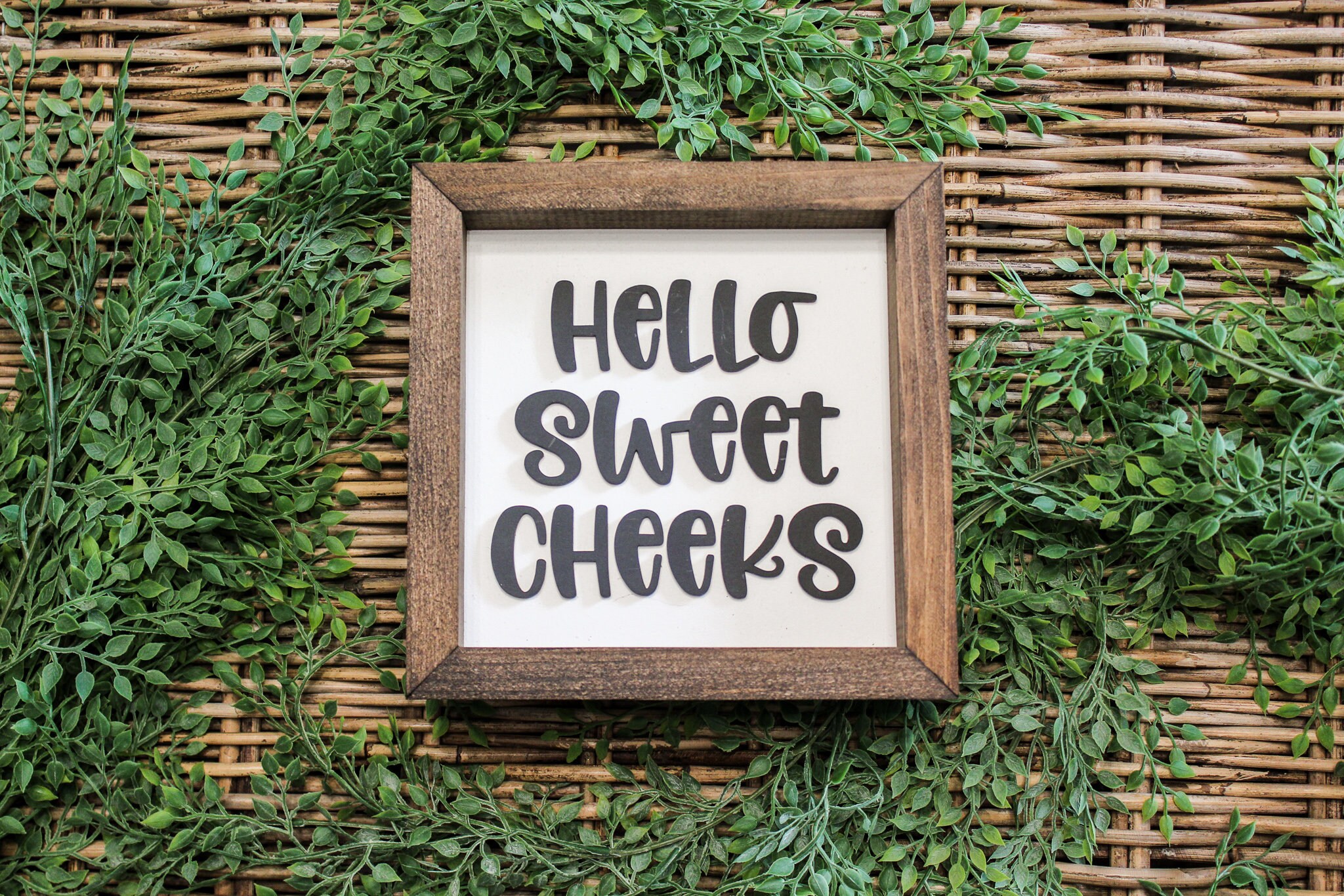 Hello Sweet Cheeks Bathroom Sign Farmhouse Bathroom Sign - Etsy