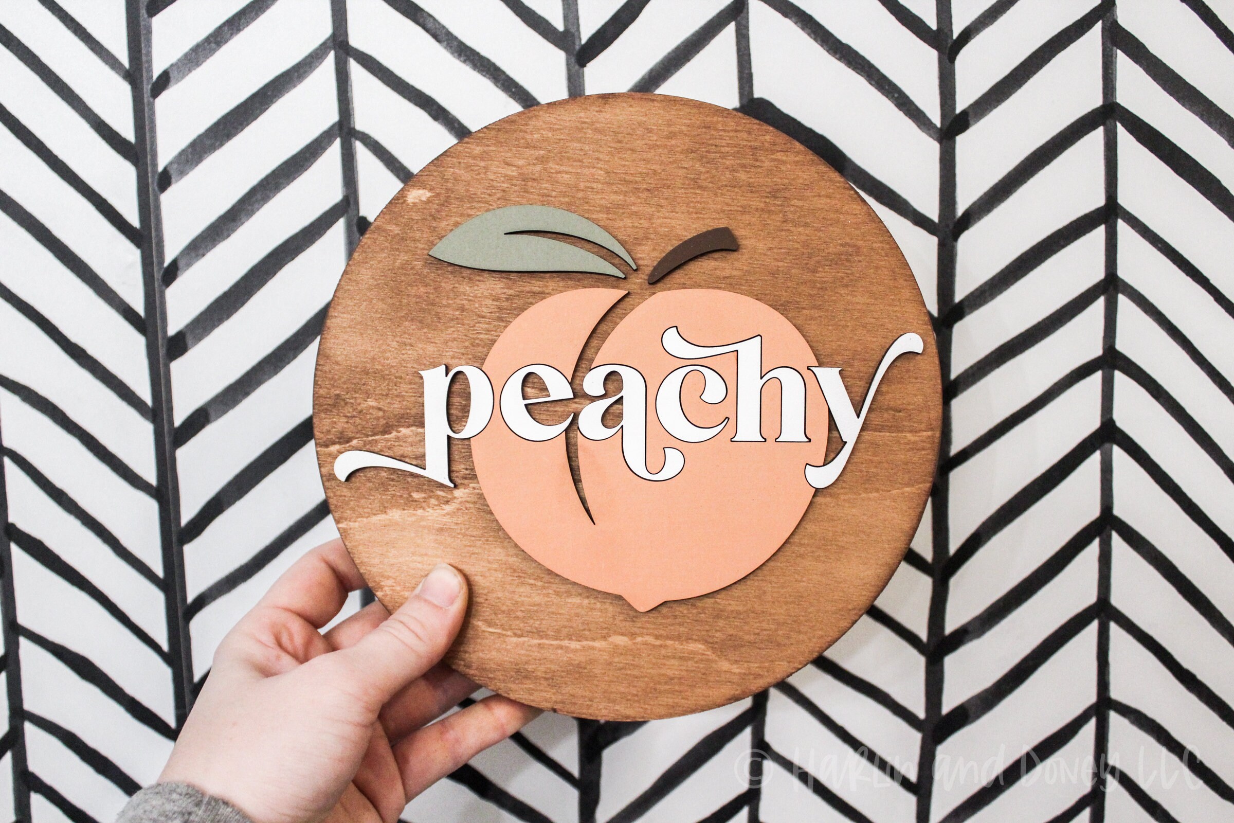 Peachy Sign Bathroom Sign Wood Sign Modern Farmhouse - Etsy