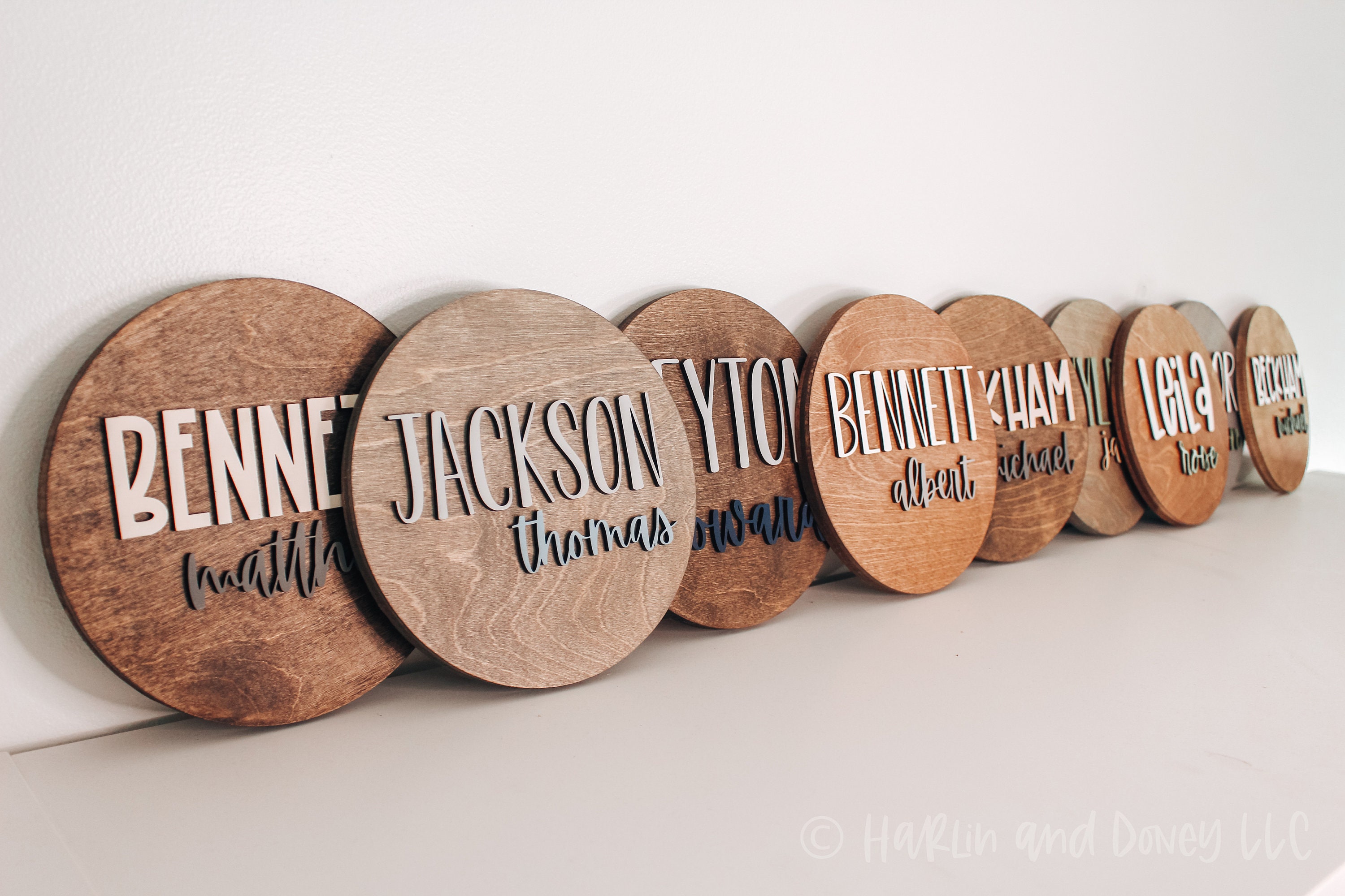 3D Baby Name Sign Nursery Name Sign Round Sign Nursery - Etsy