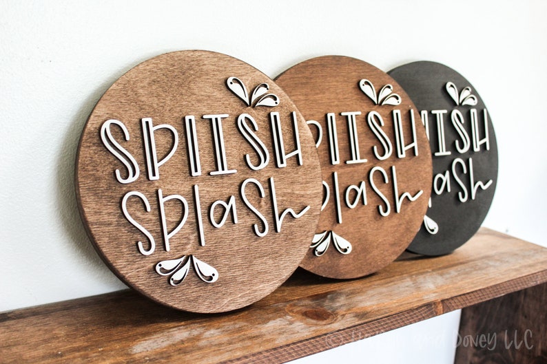Splish Splash Sign Bathroom Sign Farmhouse Bathroom Sign - Etsy