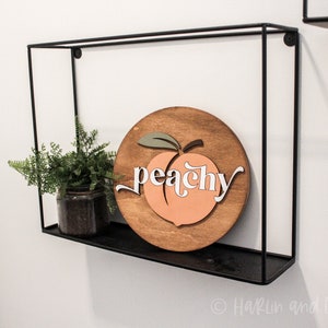 Peachy Sign, Bathroom Sign, Wood Sign, Modern, Farmhouse Bathroom Decor ...