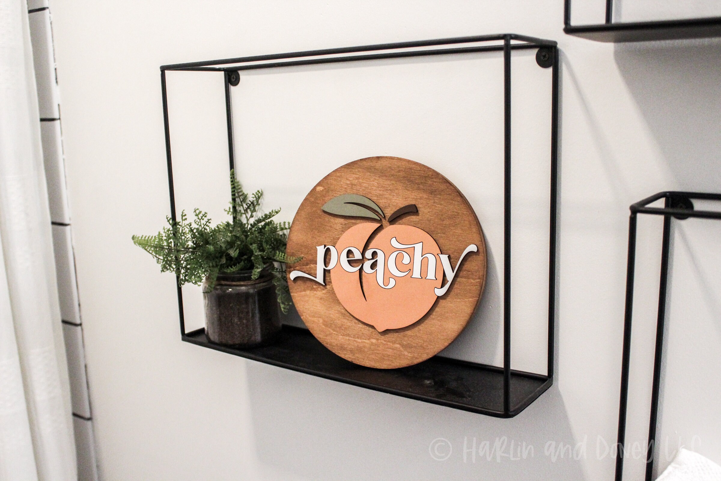 Peachy Sign Bathroom Sign Wood Sign Modern Farmhouse - Etsy