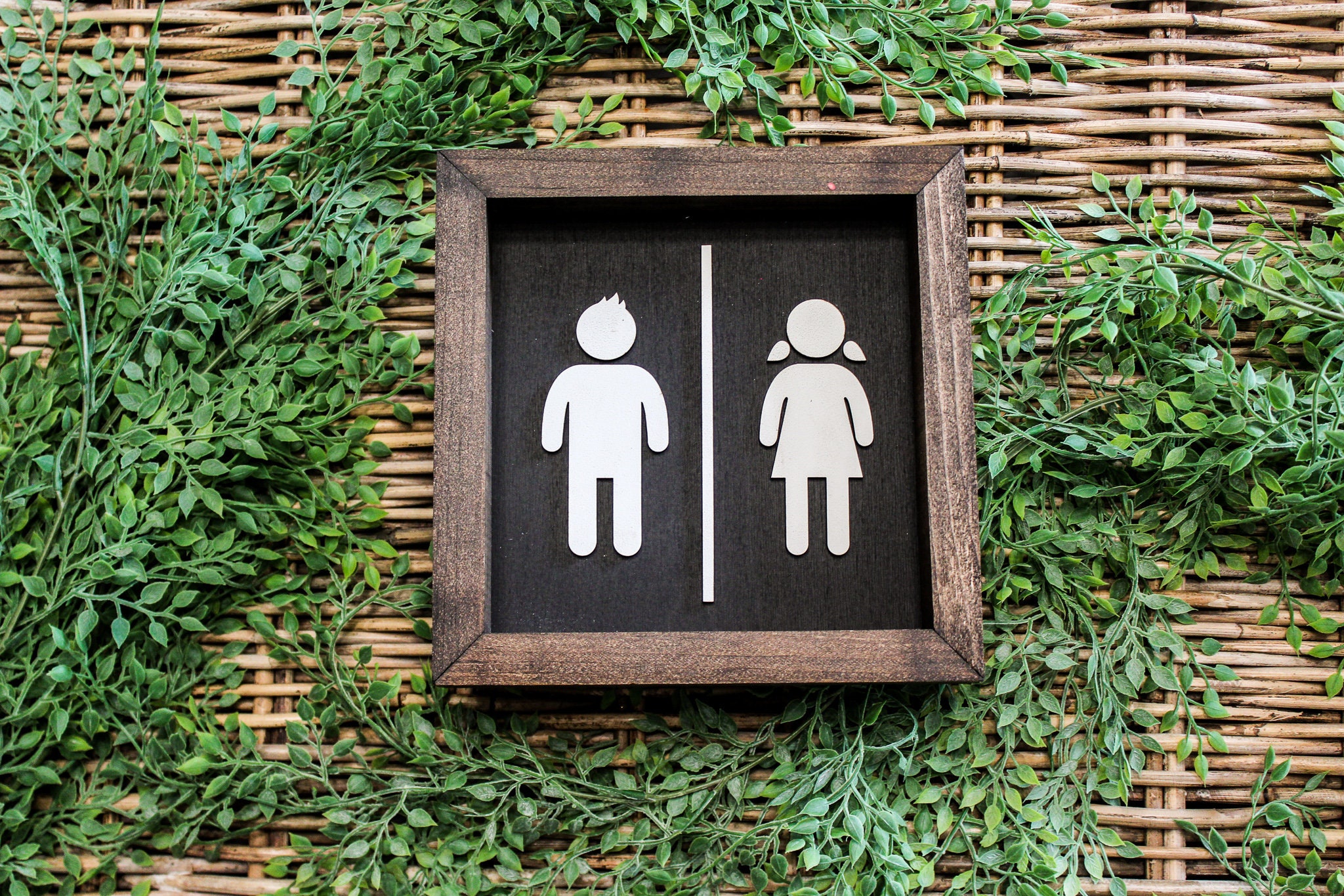 Kids Restroom Sign Bathroom Sign Farmhouse Bathroom Decor | Etsy