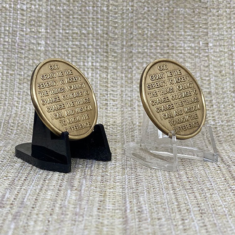 Coin Display Recovery Medallion Display Medallion Stand - Etsy