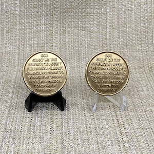 Coin Display, Recovery Medallion Display, Medallion Stand, Recovery ...