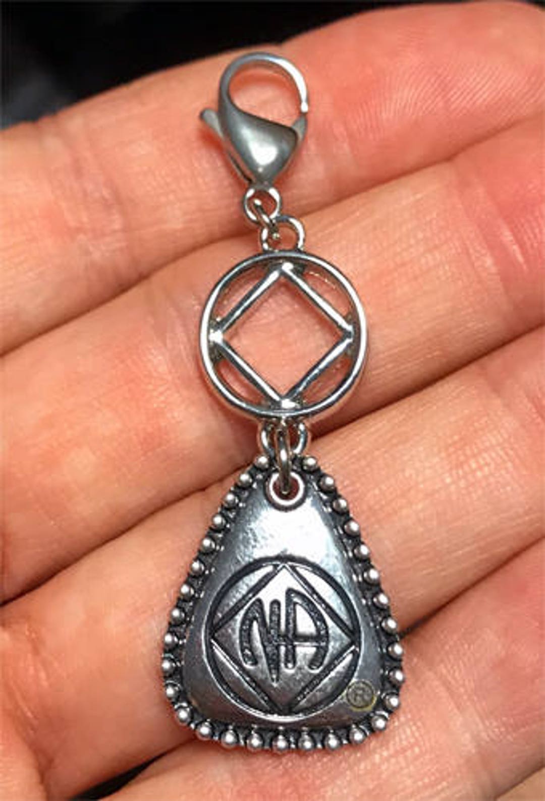 NA Key Tag Charm: Narcotics Anonymous Recovery Jewelry - Etsy