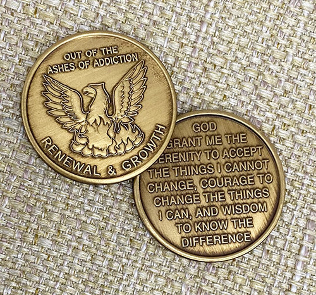 Recovery Coin, Recovery Medallion, 12 Step Medallion, 12 Step Coin ...