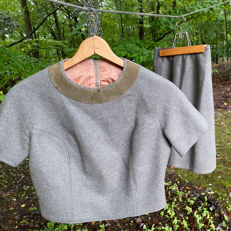 Two Piece Tweed Set Women - Etsy