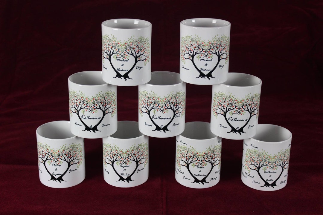 Personalised Family Tree Mugs - Etsy