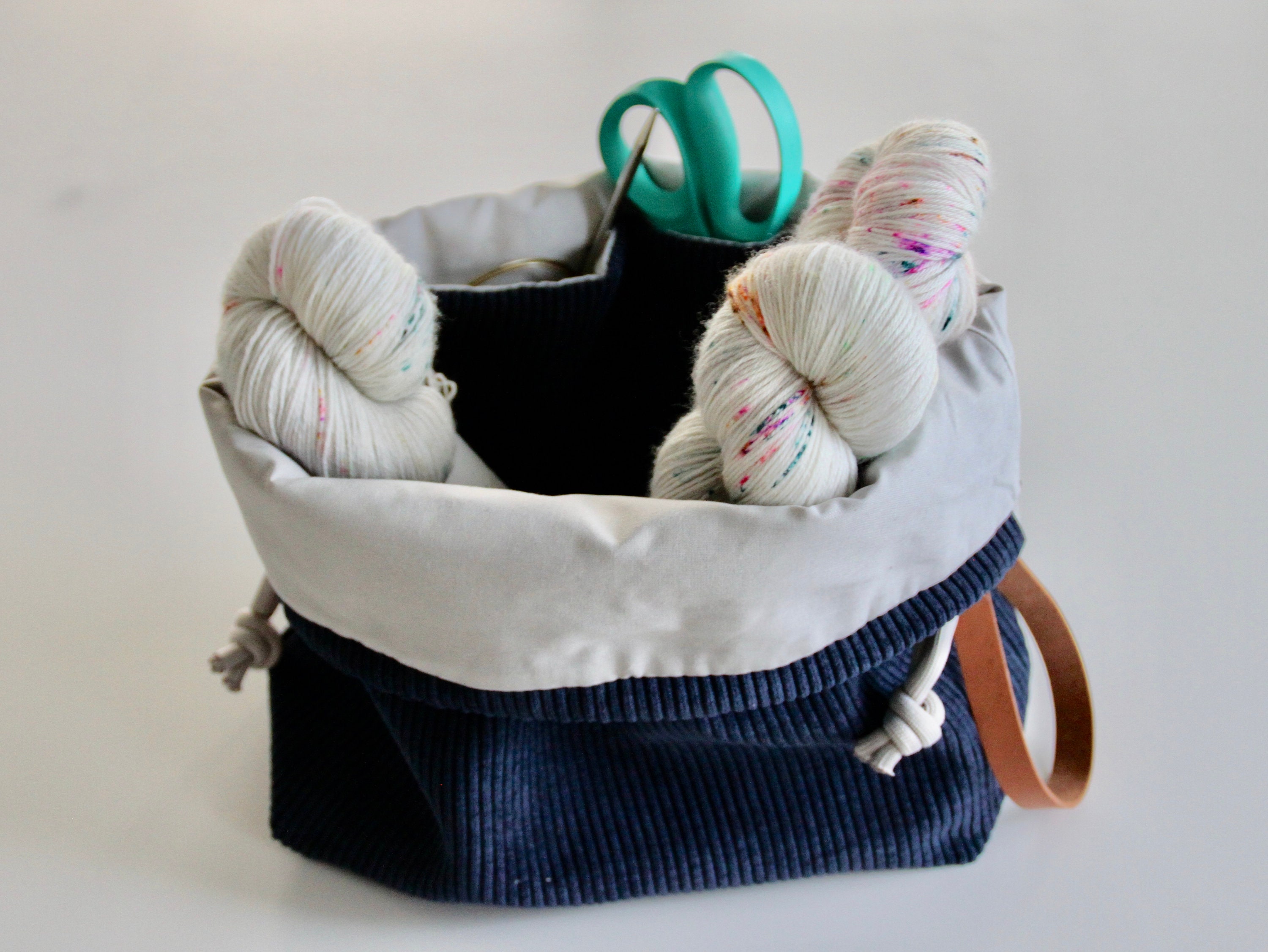 Knitting Project Bag Drawstring Knitting Bag Project Bag for - Etsy