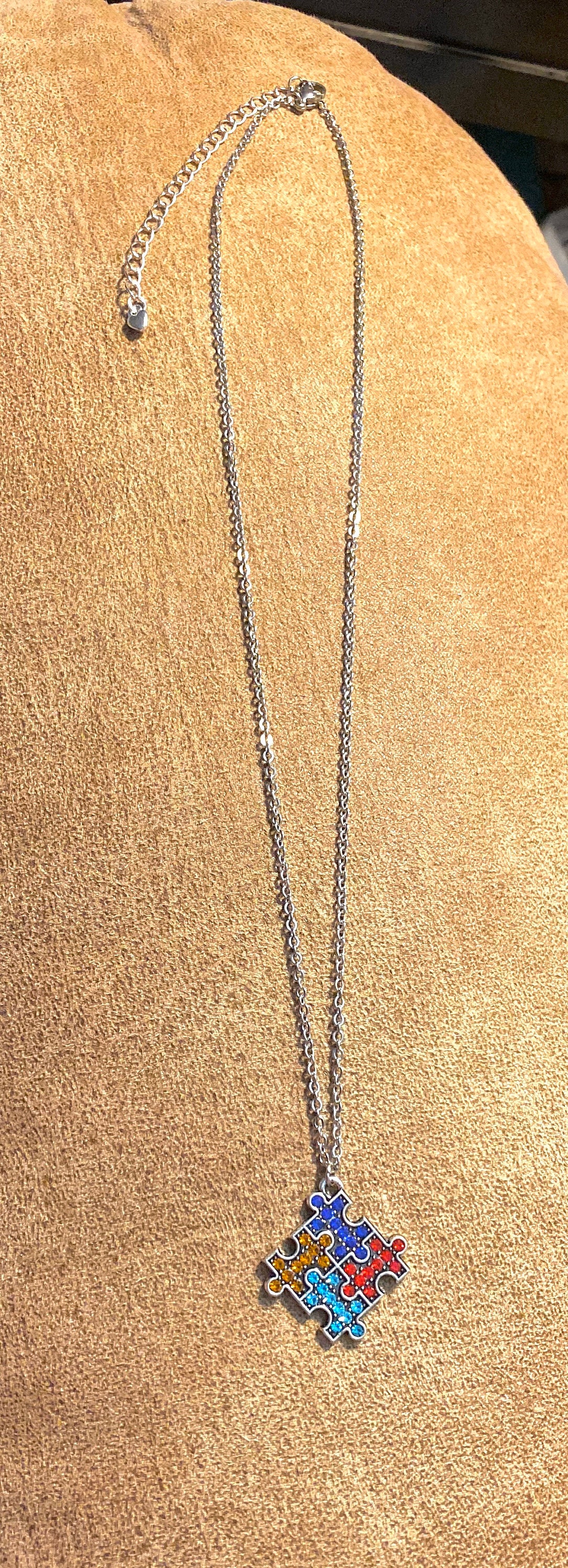 Autism Necklace, Autism Puzzle Piece Necklace, Autism Awareness ...