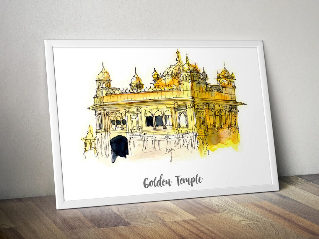 Golden Temple Print Golden Temple Monument Poster Golden - Etsy