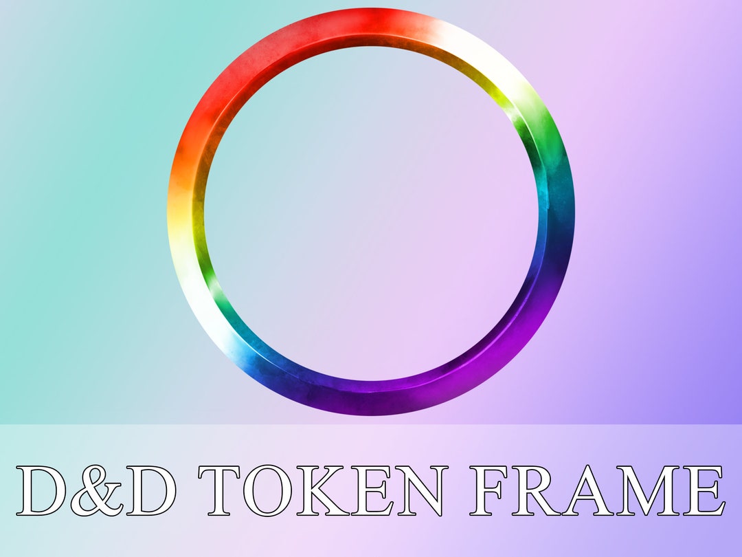 Pride D&D Token Border/ Digital Token/ Token Frame/ Foundry VTT/ Roll20 ...