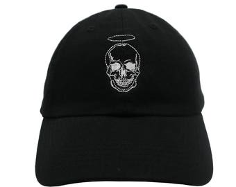 Skull baseball cap | Etsy