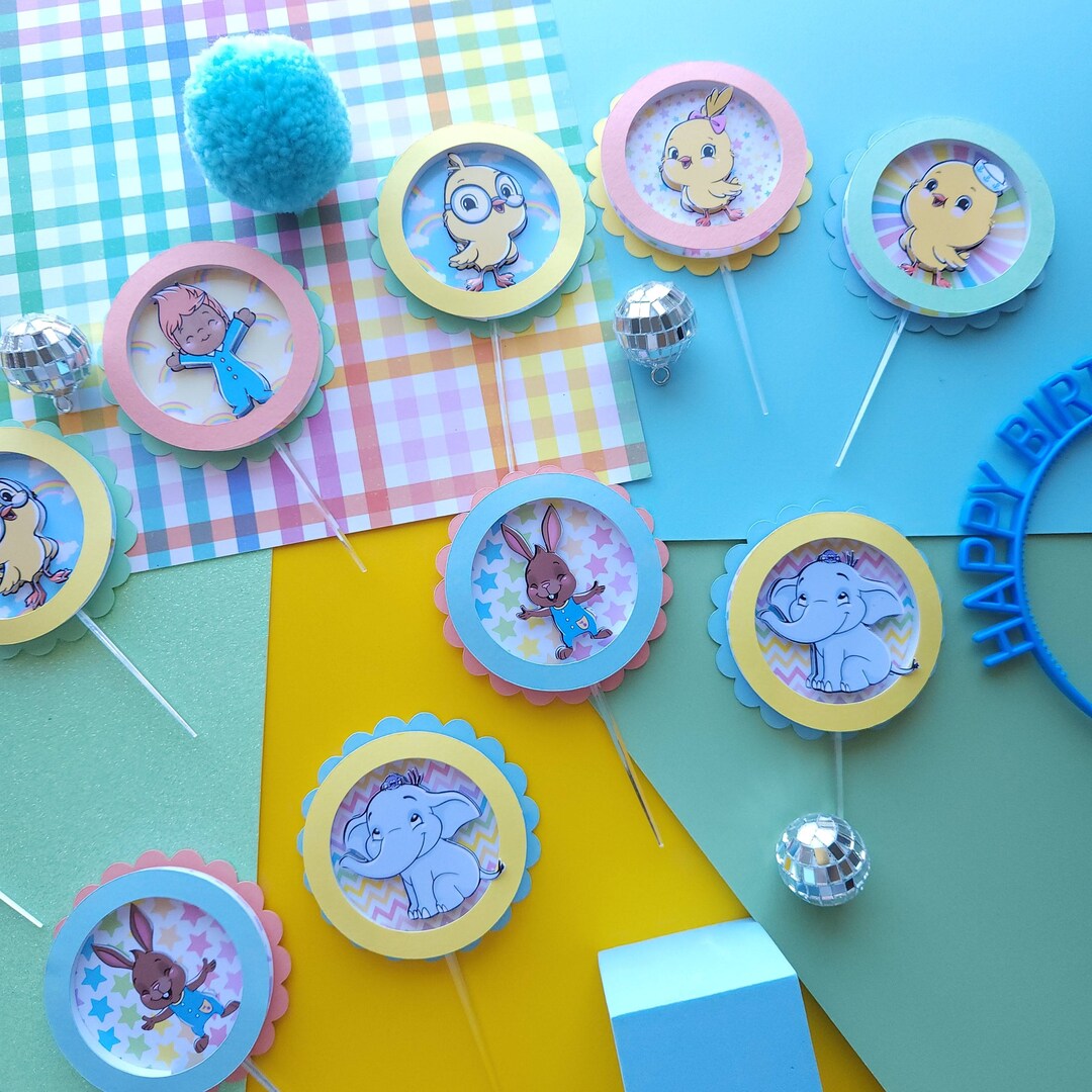 Canticos 3d Cupcake Toppers Boy/ Canticos Party Decor/ Customizable ...