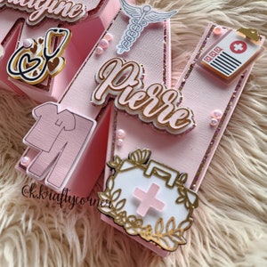 Pink RN Nurse 3d Letter/ Nurse Present/ 3d Letter/ Graduation Present ...