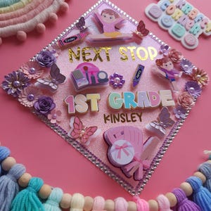 Kindergarten Makeup and Gymnastics Graduation Cap/ Softball / Prek ...