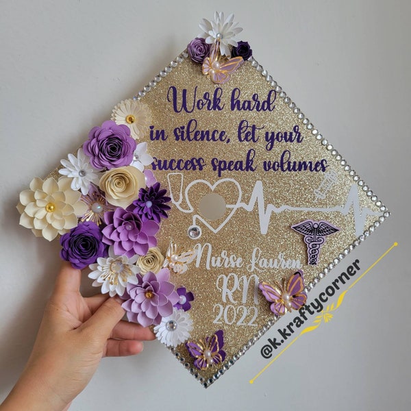 Purple Graduation Cap Decor - Etsy