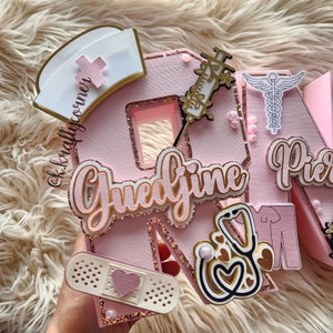 Pink RN Nurse 3d Letter/ Nurse Present/ 3d Letter/ Graduation Present ...