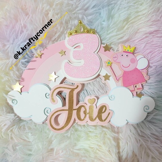 Peppa Pig Cake Topper/ Peppa Pig Party Decor/ Customizable - Etsy