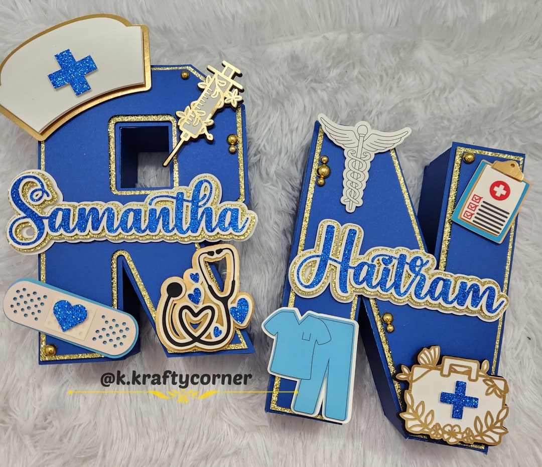 RN Nurse 3d Letter/ Nurse Present/ 3d Letter/ Graduation Present ...