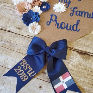 Graduation Cap Toppers/ Flower Graduation Cap/ Glitter Graduation Cap ...