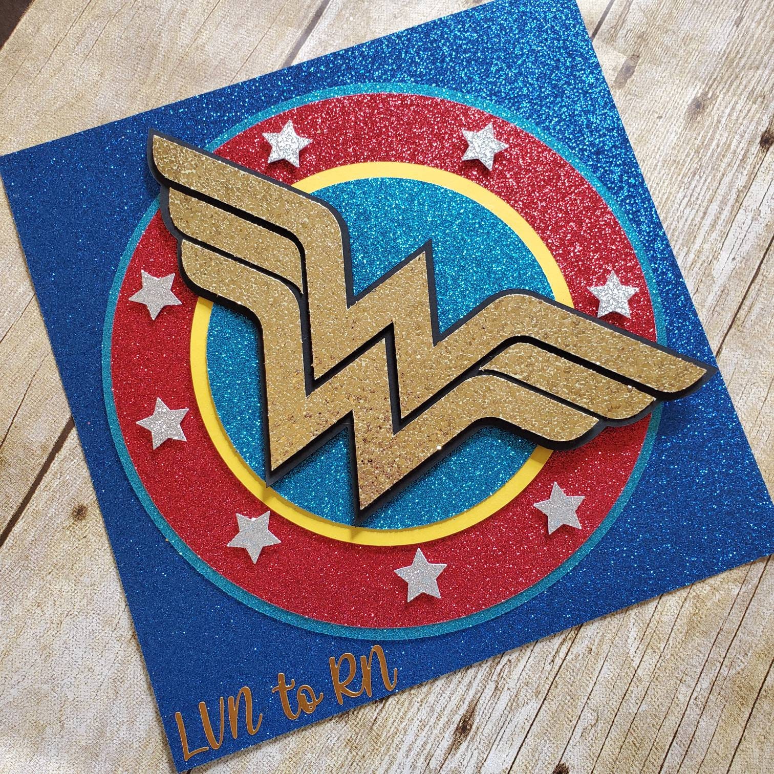 Wonder Woman Graduation Cap Toppers/ Flower Graduation Cap/ - Etsy