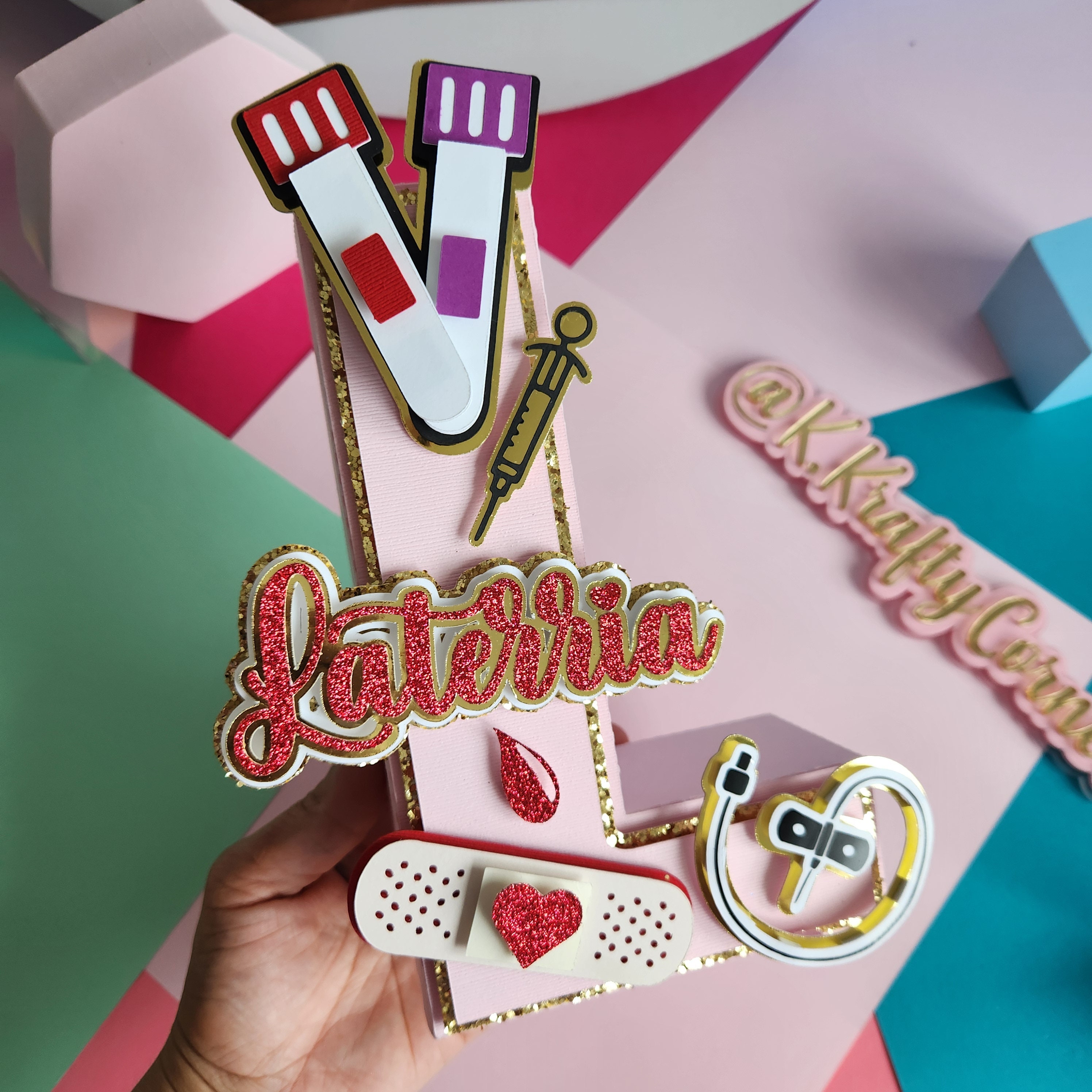 Phlebotomy 3d Letter/ Nurse Present/ 3d Letter/ Graduation Present ...