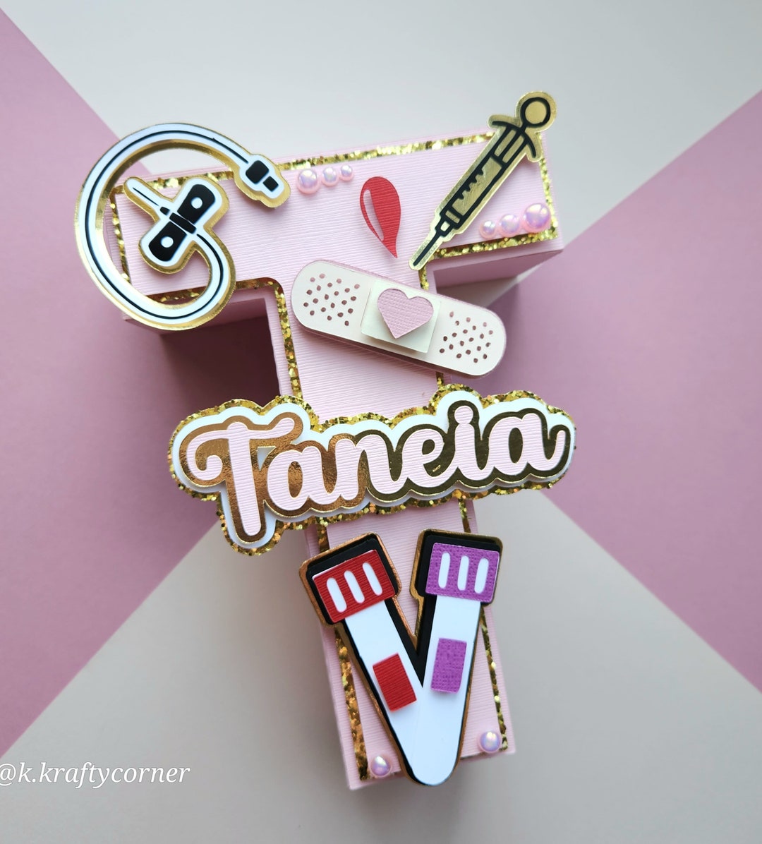 Phlebotomy 3d Letter/ Nurse Present/ 3d Letter/ Graduation Present ...