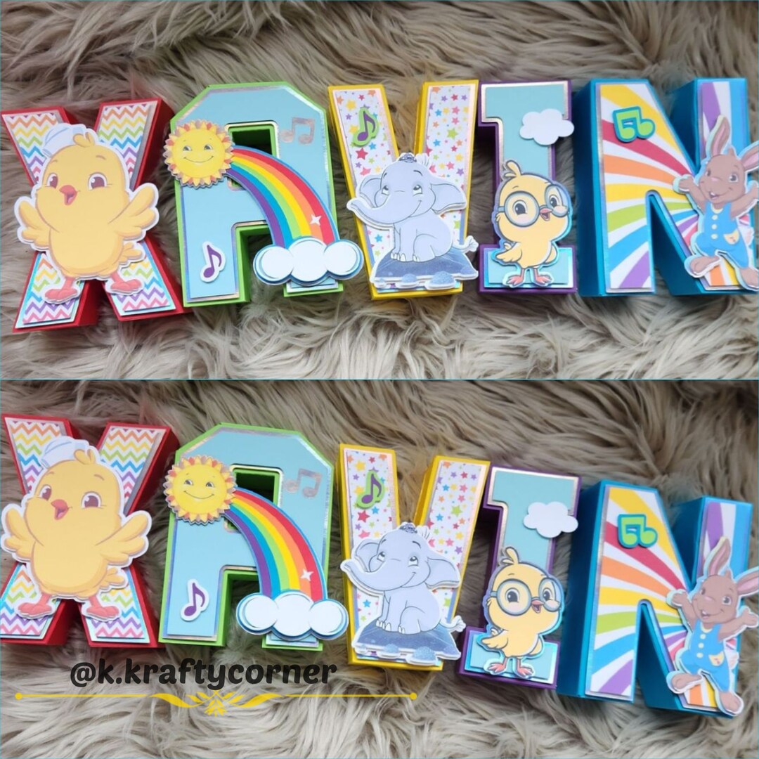 Canticos 3d Letters/ Canticos Theme 3d Letters/ Canticos Party - Etsy