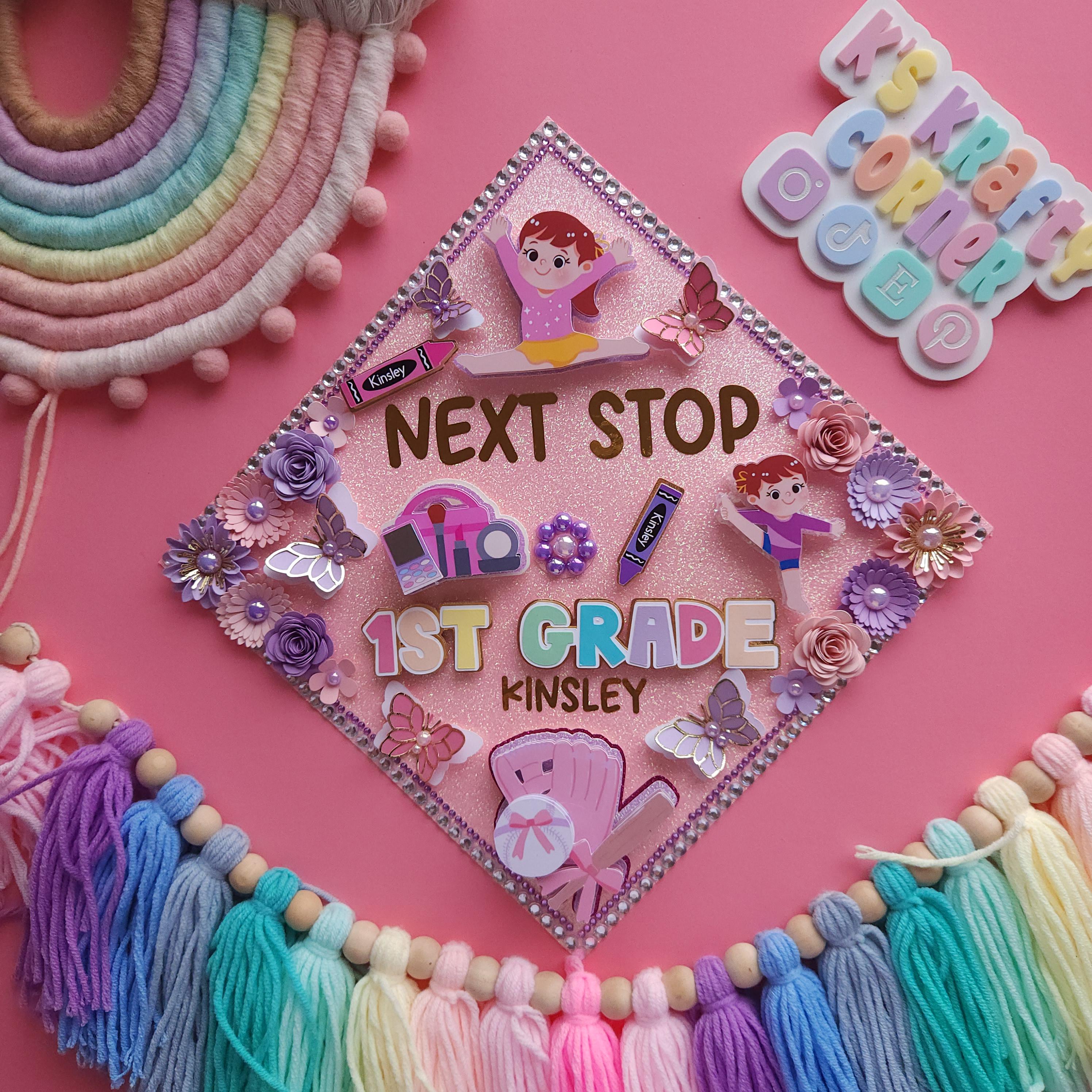 Kindergarten Makeup and Gymnastics Graduation Cap/ Softball / Prek ...