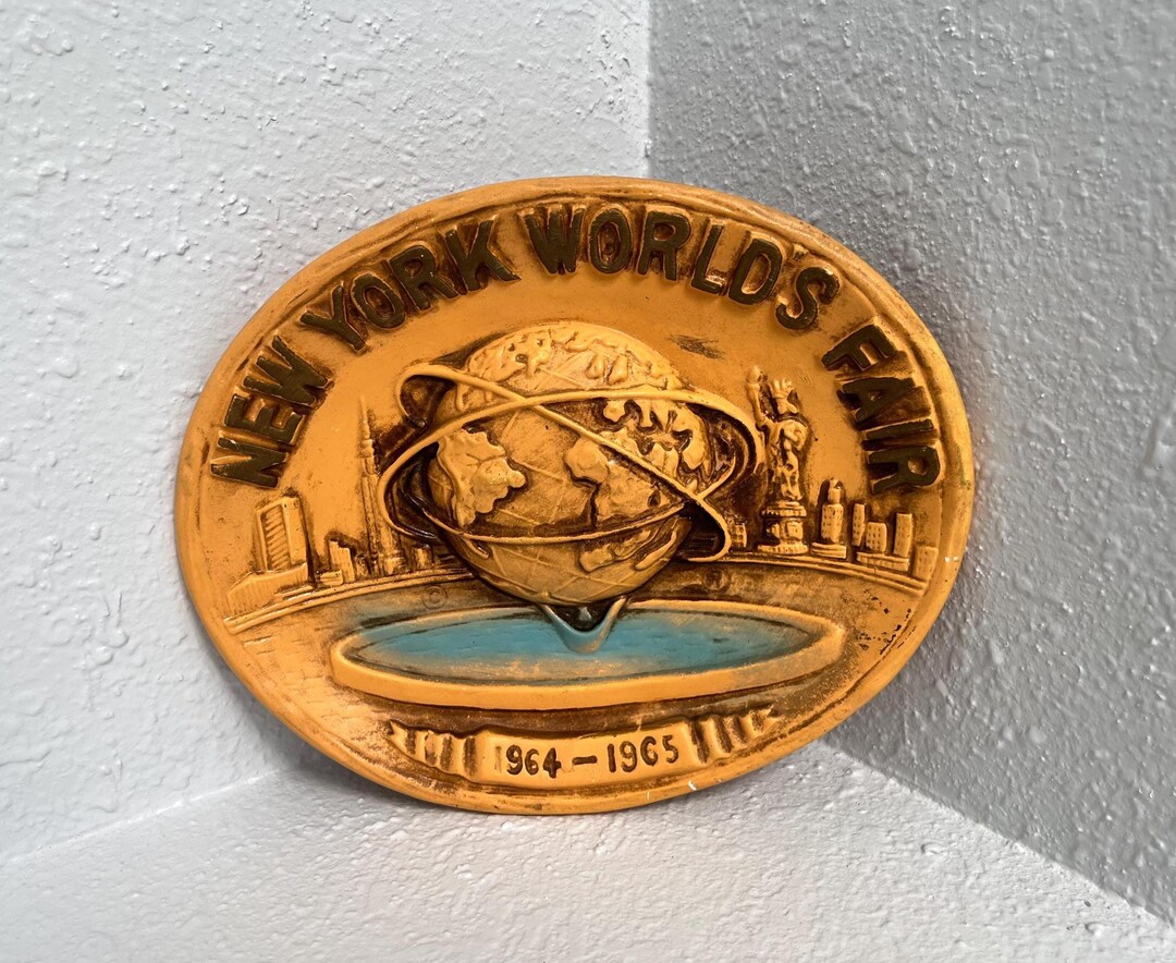 1964-65 NY World's Fair Unisphere Ceramic Wall Plaque - Etsy