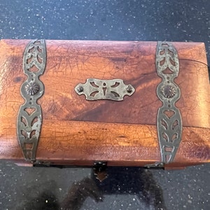 Treasure Chest With Great Patina Metal Accents Side Handles Mcgraw Box ...